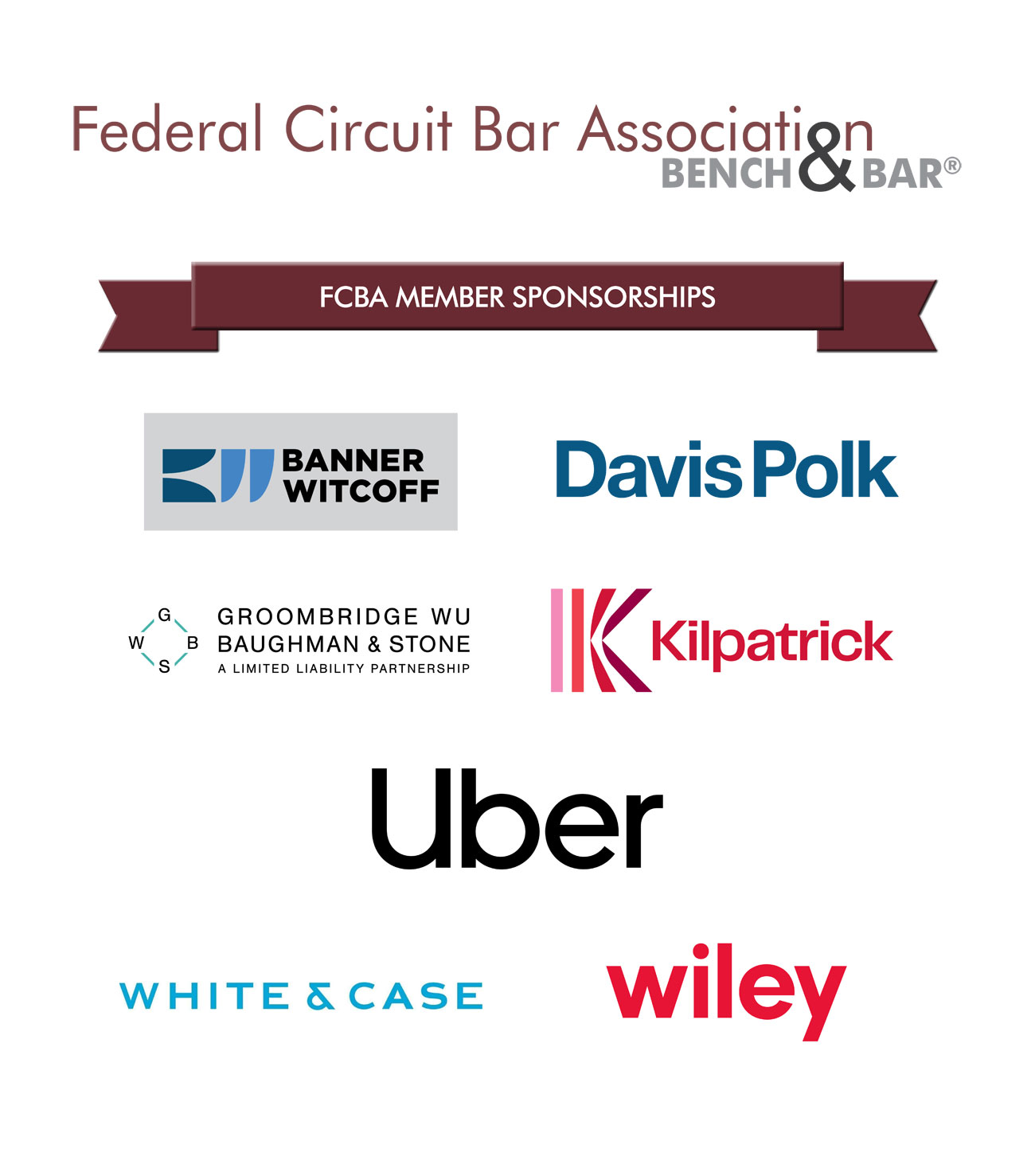 FCBA Regular Member Sponsorship - Federal Circuit Bar Association